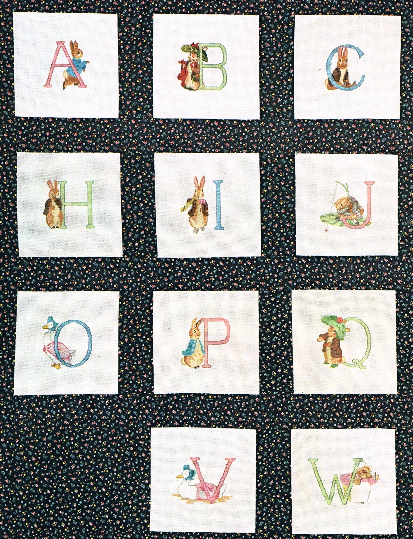 PETER RABBIT Abc's by Green Apple Co Cross Stitch - Etsy UK