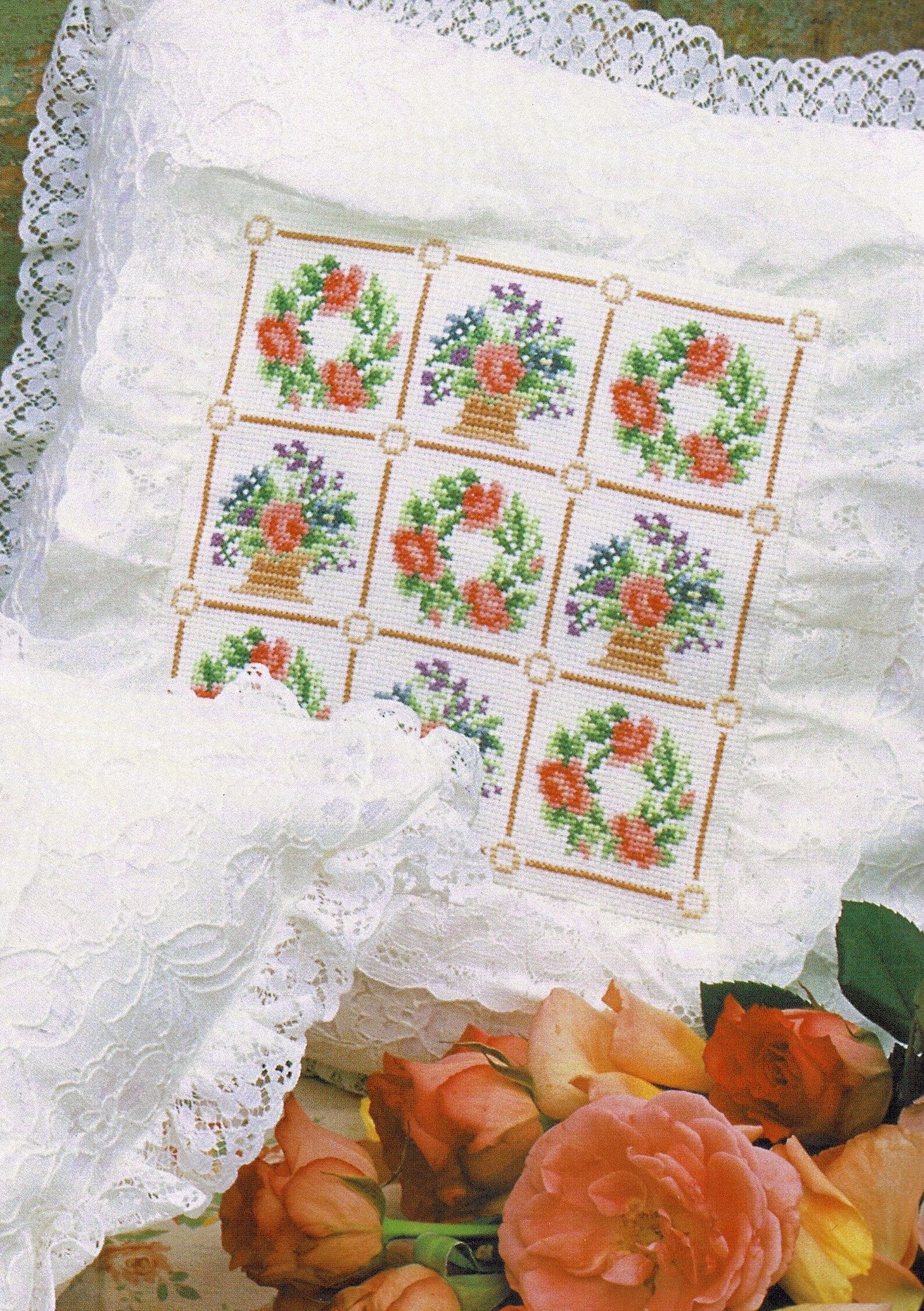 Roses in Cross Stitch by Jane Alford, 1996 - Etsy