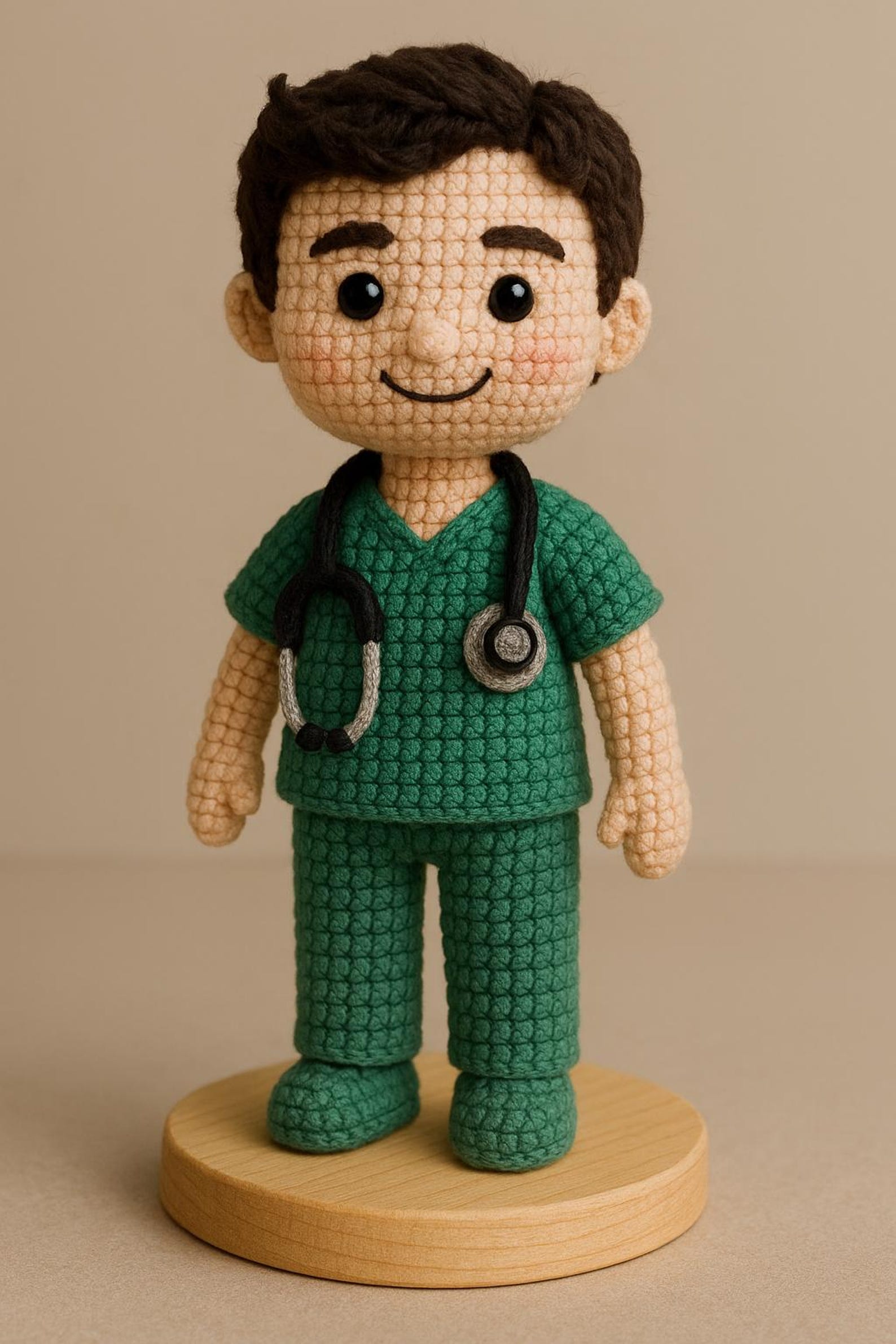 Custom Doctor Crochet Doll, Personalized Medical Gift, Handmade Look ...