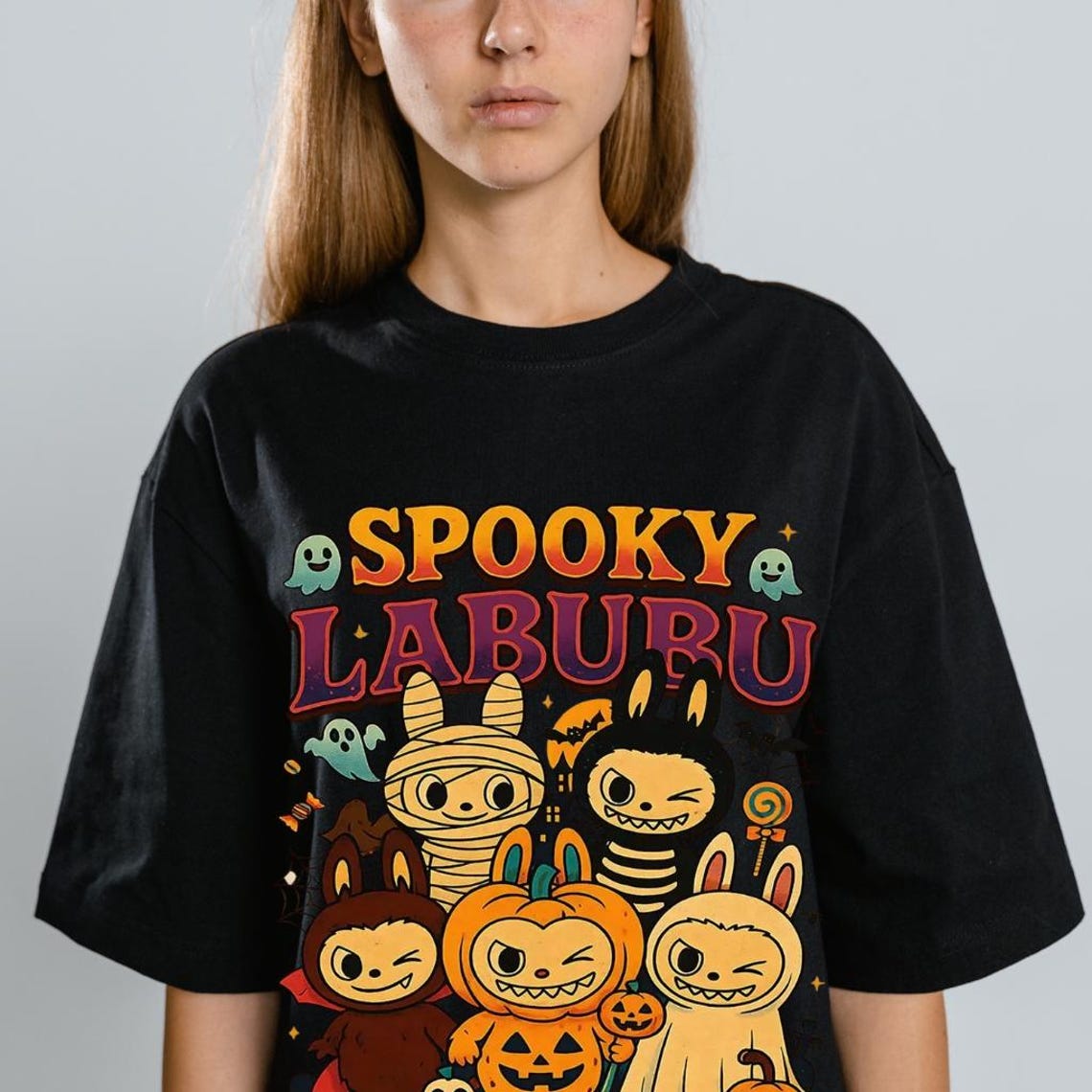 Labubu Halloween Clipart: PNG & SVG Digital Download - Etsy