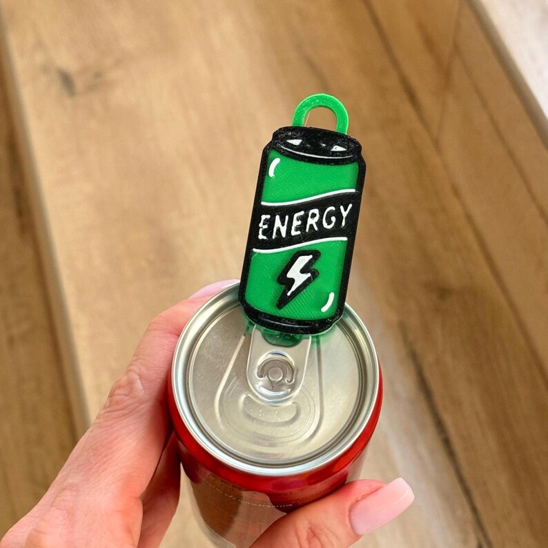 Energy Drink Nail Saver Keychain 3D Print File (digital Download) - Etsy