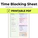 ADHD Time Blocking Planner – Daily Focus Printable (PDF) - Etsy