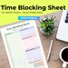 ADHD Time Blocking Planner – Daily Focus Printable (PDF) - Etsy