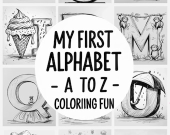 ABC Alphabet Coloring Book for Kids | A to Z Printable Coloring Pages ...