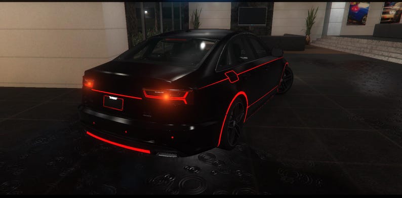 Audi A6 Custom / Personalized License Plate / Neon / Personalized ...