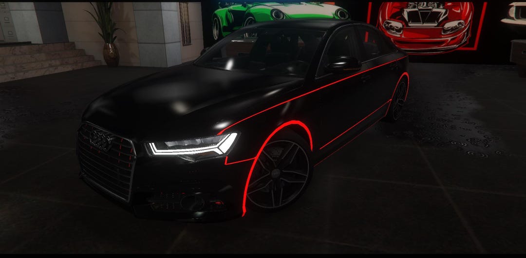 Audi A6 Custom / Personalized License Plate / Neon / Personalized ...