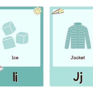 Alphabet Flashcards: A to Z Printable Learning Cards (digital Download ...