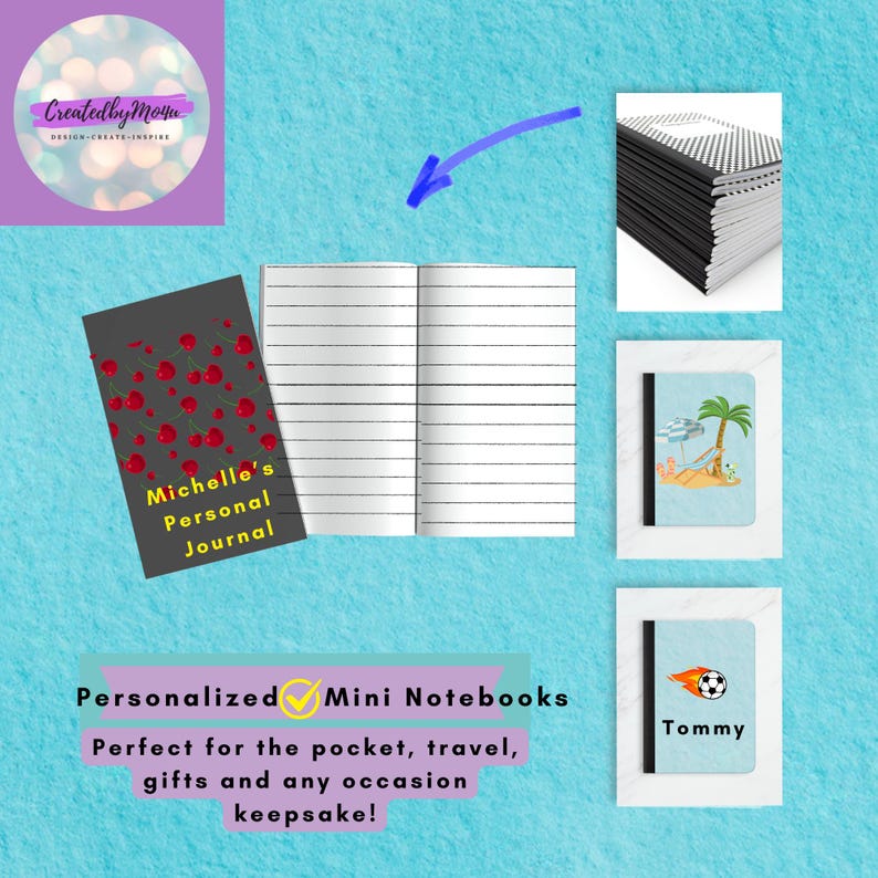 Personalized Mini Composition Notebook: Custom Travel Journal - Etsy