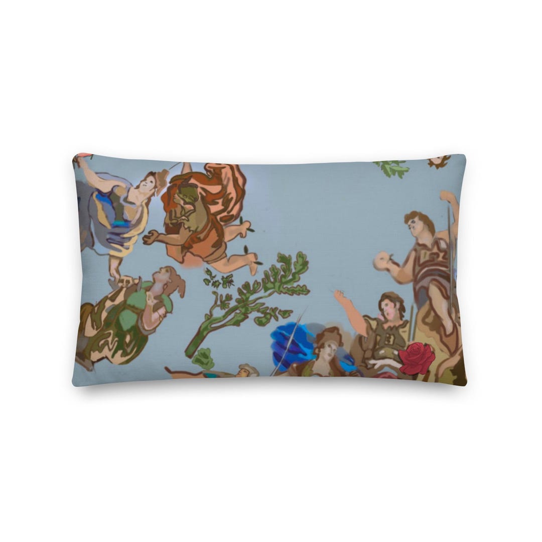 Double-sided Statement Cushion Renaissance Inspired Art and Graphic ...