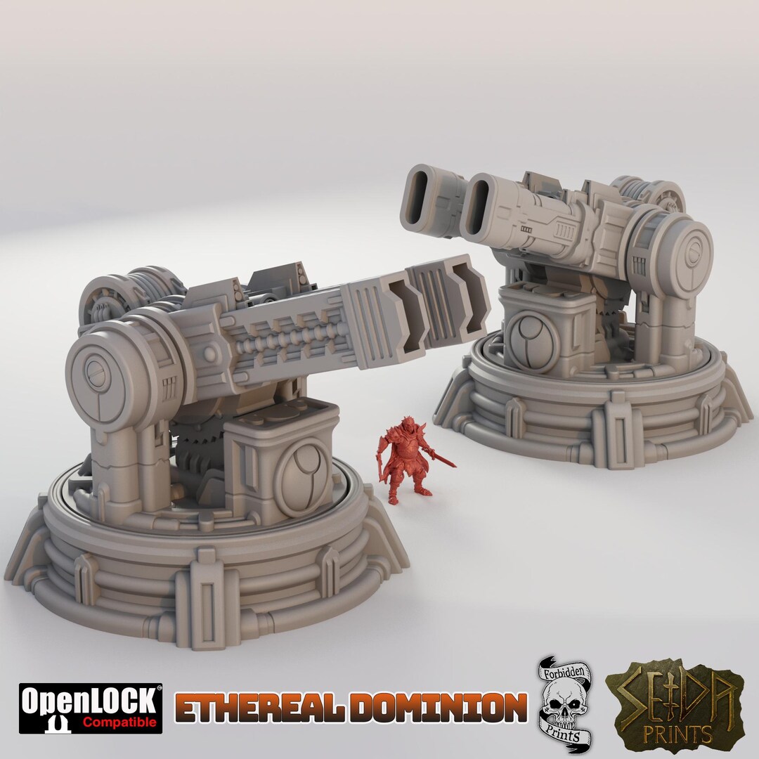 Heavy Rail Gun 3D Printed Terrain • Sci-fi Wargaming Scenery ...