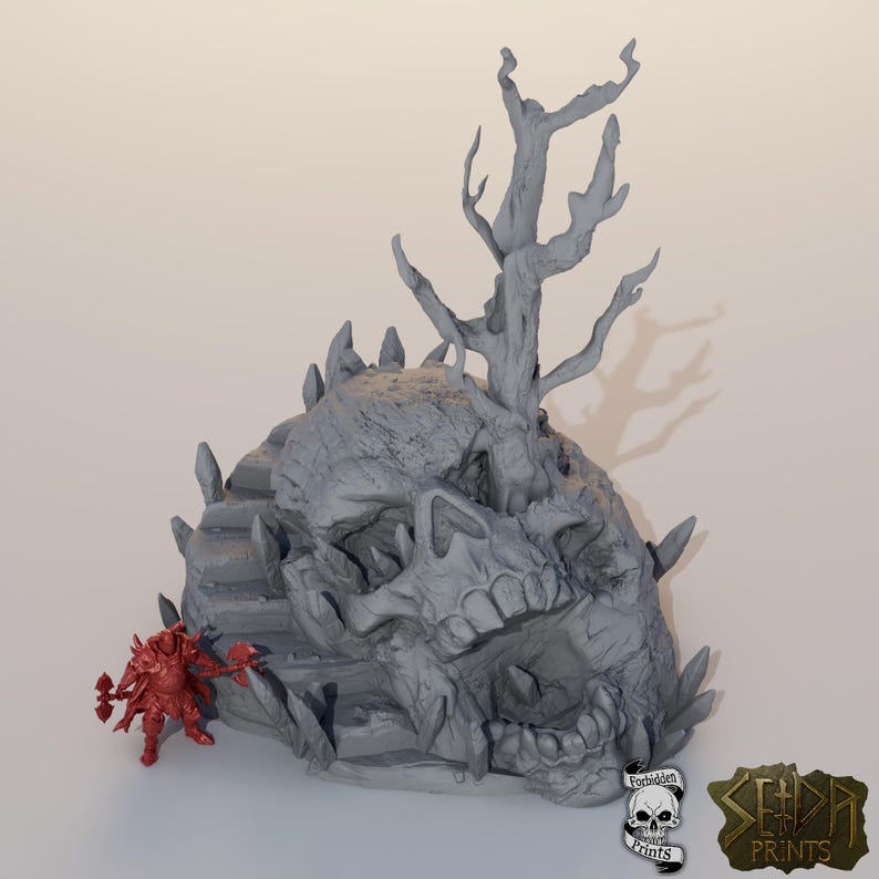 Cursed Ground Terrain Set • Dark Fantasy Skull Scenery • Dnd Dungeons ...