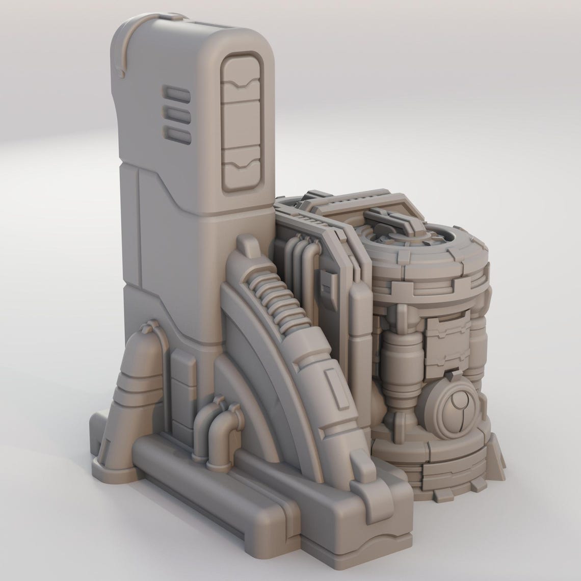 3D Printed Generators Sci-fi Terrain Set • Futuristic Wargaming Scenery ...