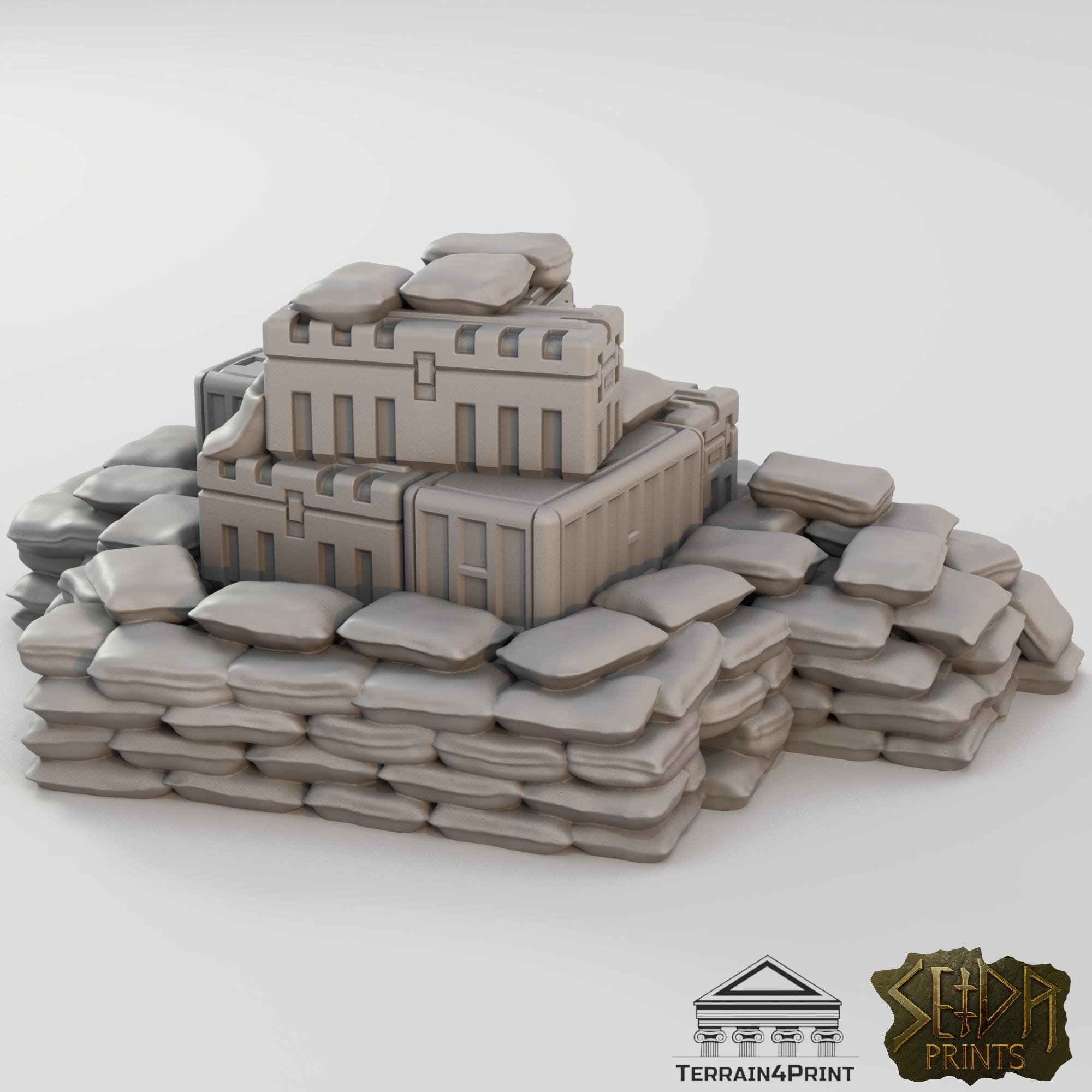 3D Printed Supply Crates 03 • Futuristic Military Boxes • Army Supply ...