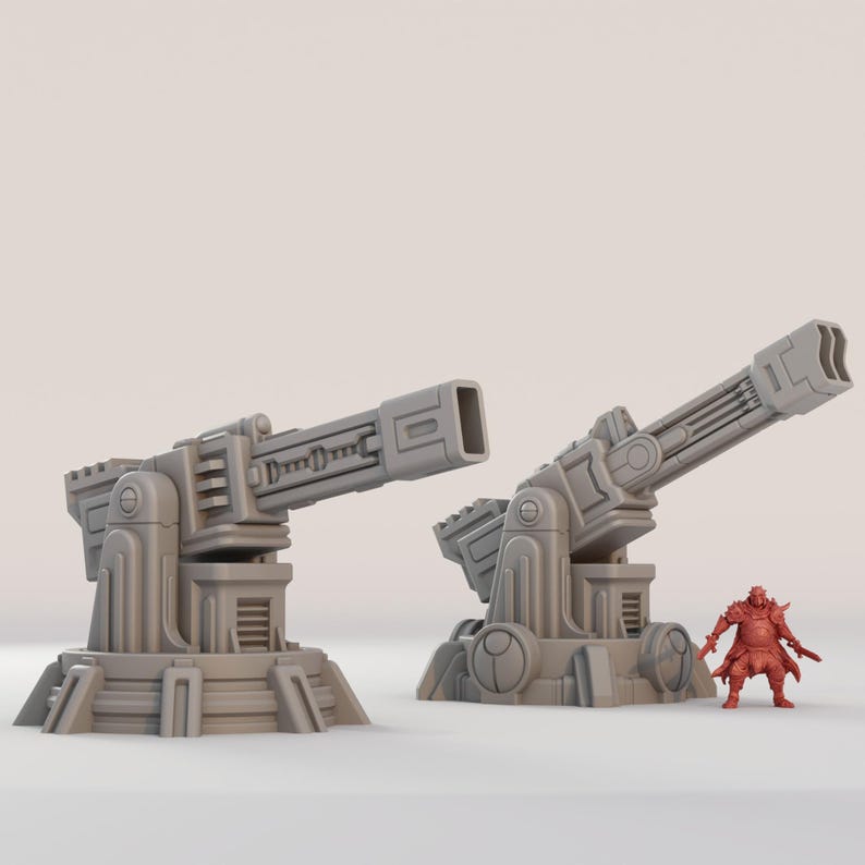 Railgun Plasma Weapon System • Futuristic Automated Weaponry Scenery ...