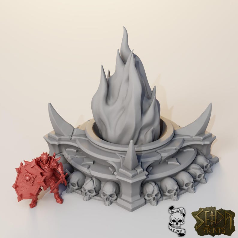 Thurible Dark Altar Terrain • Gothic Tabletop Scenery • Fantasy Shrine ...