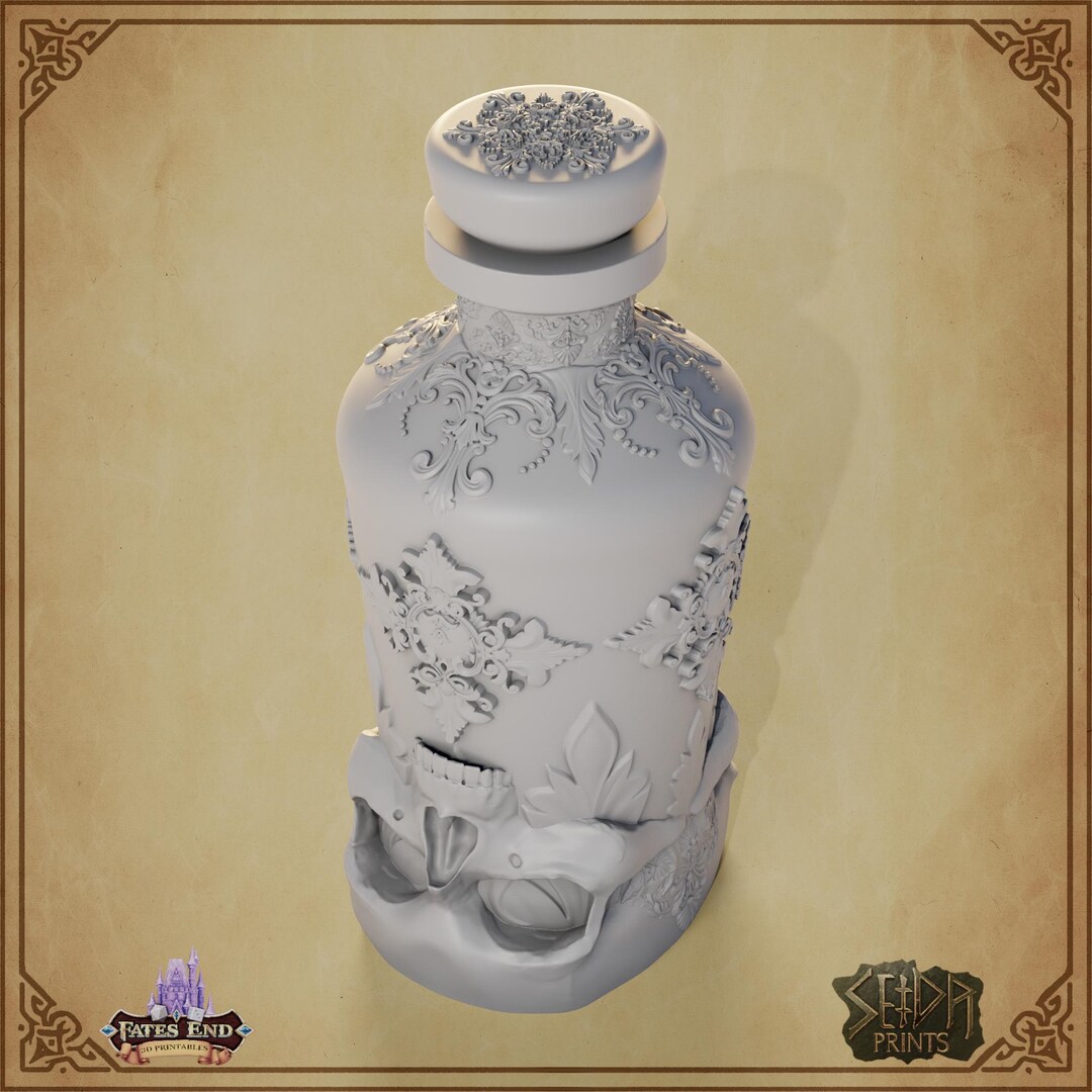 Hag’s Poison Bottle • Fantasy Potion Prop • Witch Alchemy Decor • Dnd ...