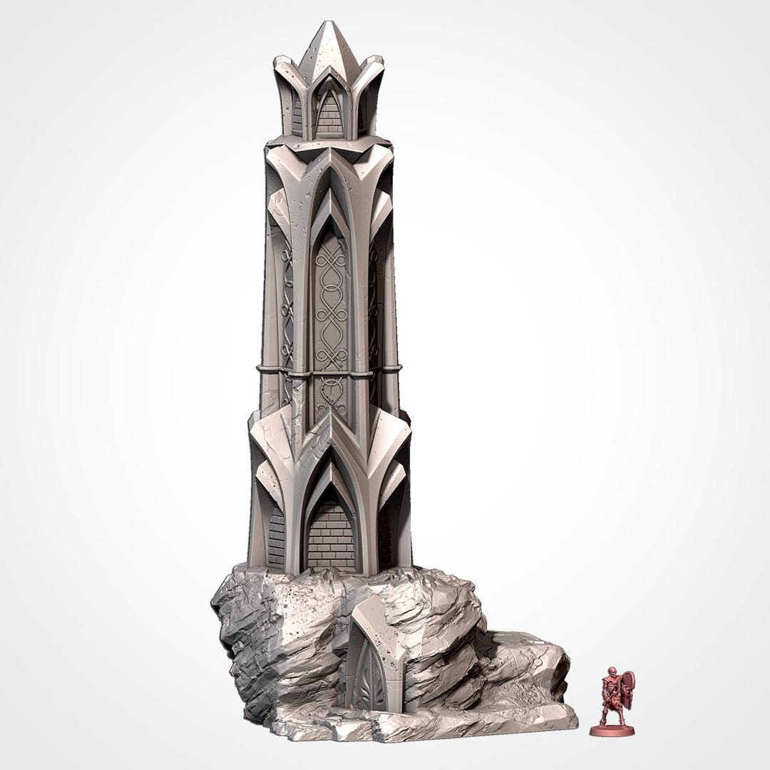 Tower – Elf Constructions – Terrain Set for Wargaming, Tabletop Scenery ...