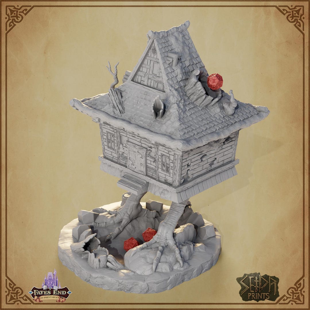 Dice Tower • Baba Yaga Hag Hut • Dice Roller Suitable for Dnd TTRPG ...