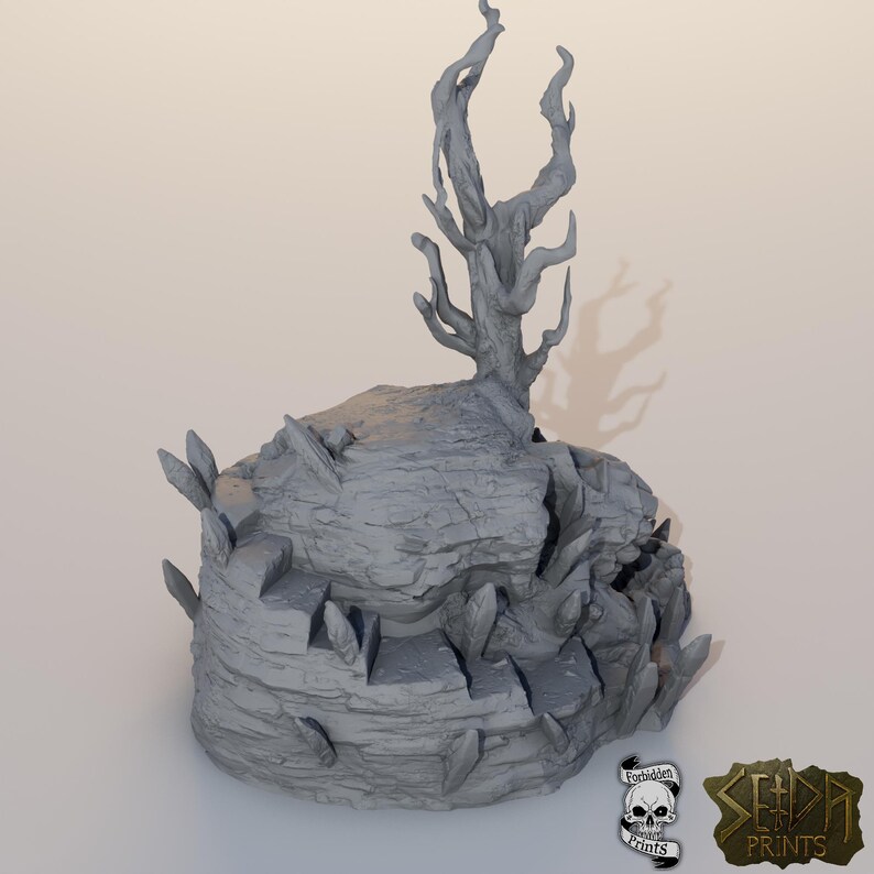 Cursed Ground Terrain Set • Dark Fantasy Skull Scenery • Dnd Dungeons ...