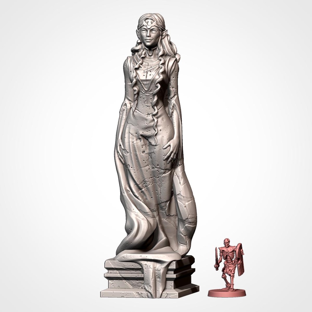 Female Elf Statue – Elf Constructions – Terrain for Wargaming, Tabletop ...