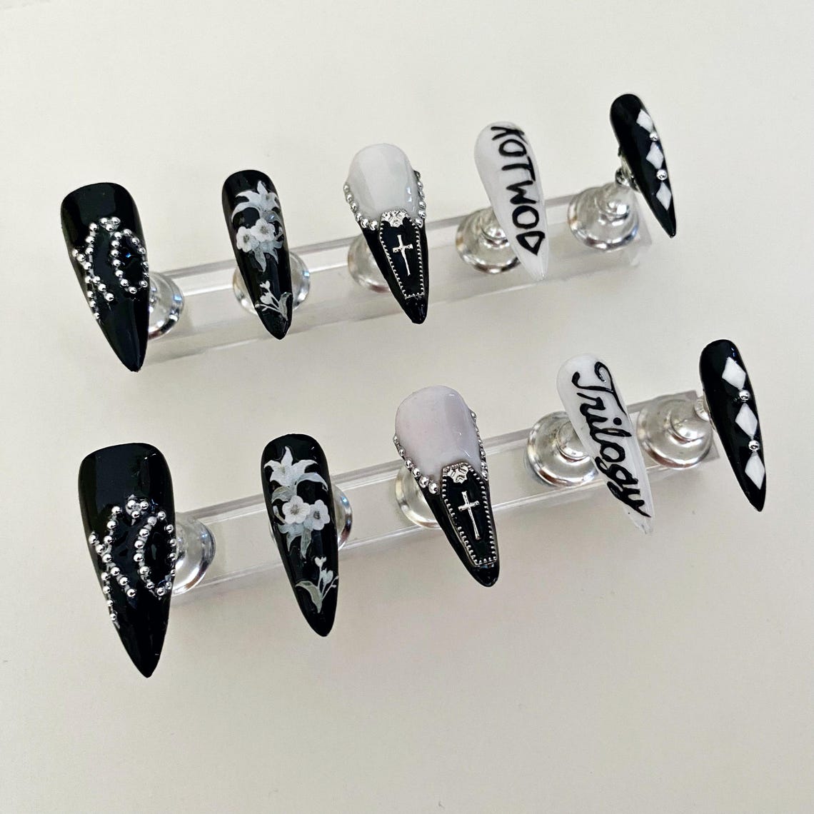 The Weeknd Trilogy Stiletto Press on Nails - Etsy