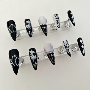 The Weeknd Trilogy Stiletto Press on Nails - Etsy