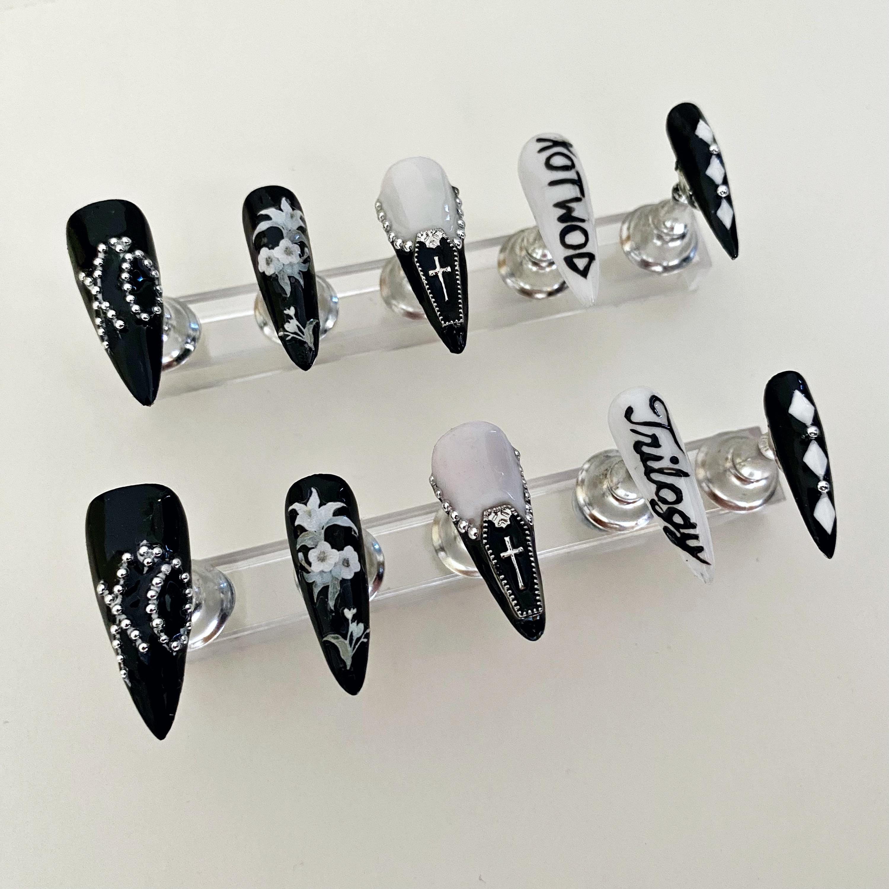 The Weeknd Trilogy Stiletto Press on Nails - Etsy