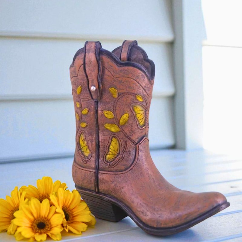 Cowboy Boot Vase - Etsy