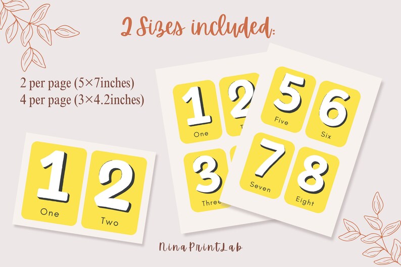 Numbers Flashcards: 12 Printable Cards + FREE Counting Book ...