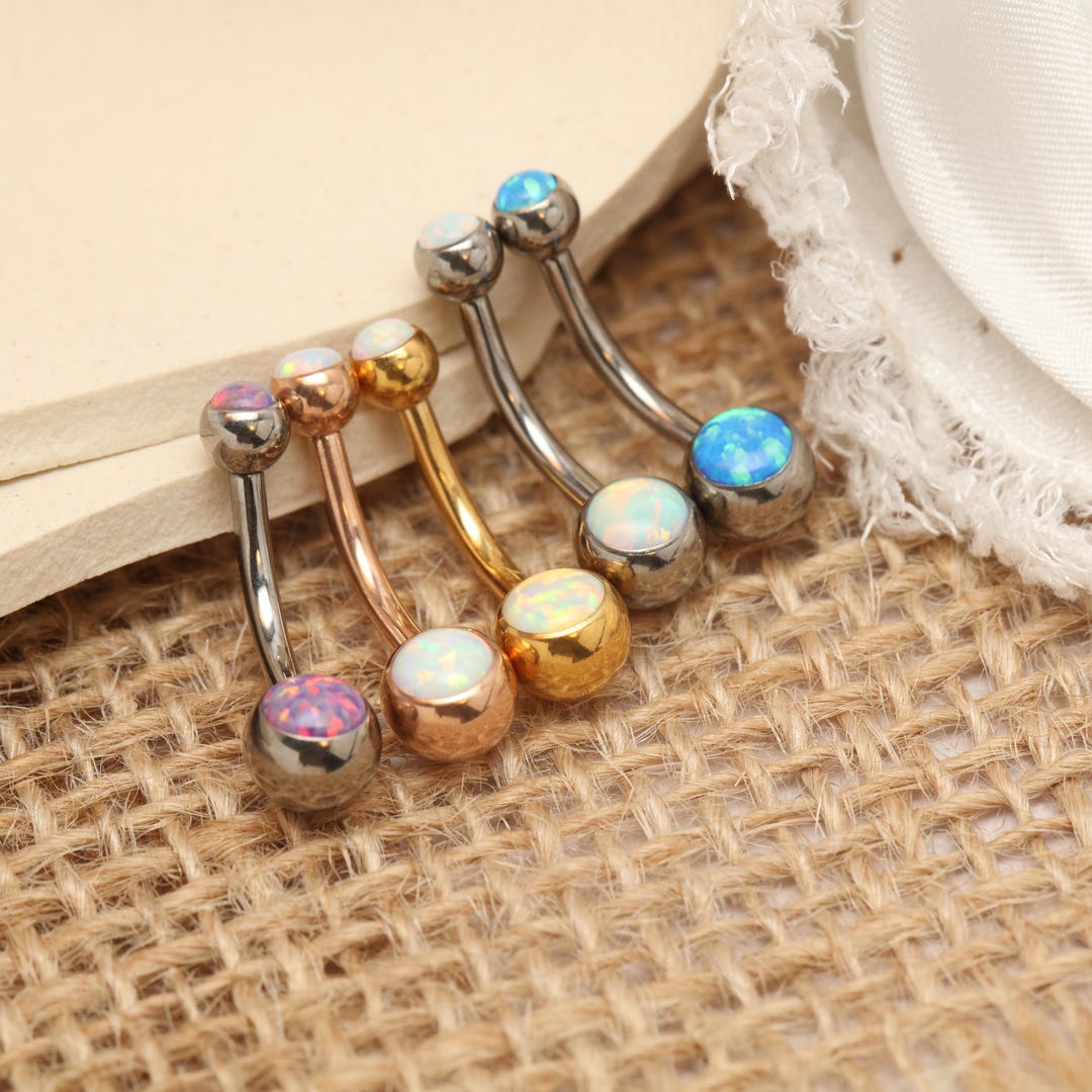 Titanium Round Belly Ring Belly Barbell 10mm Internally Threaded Navel ...