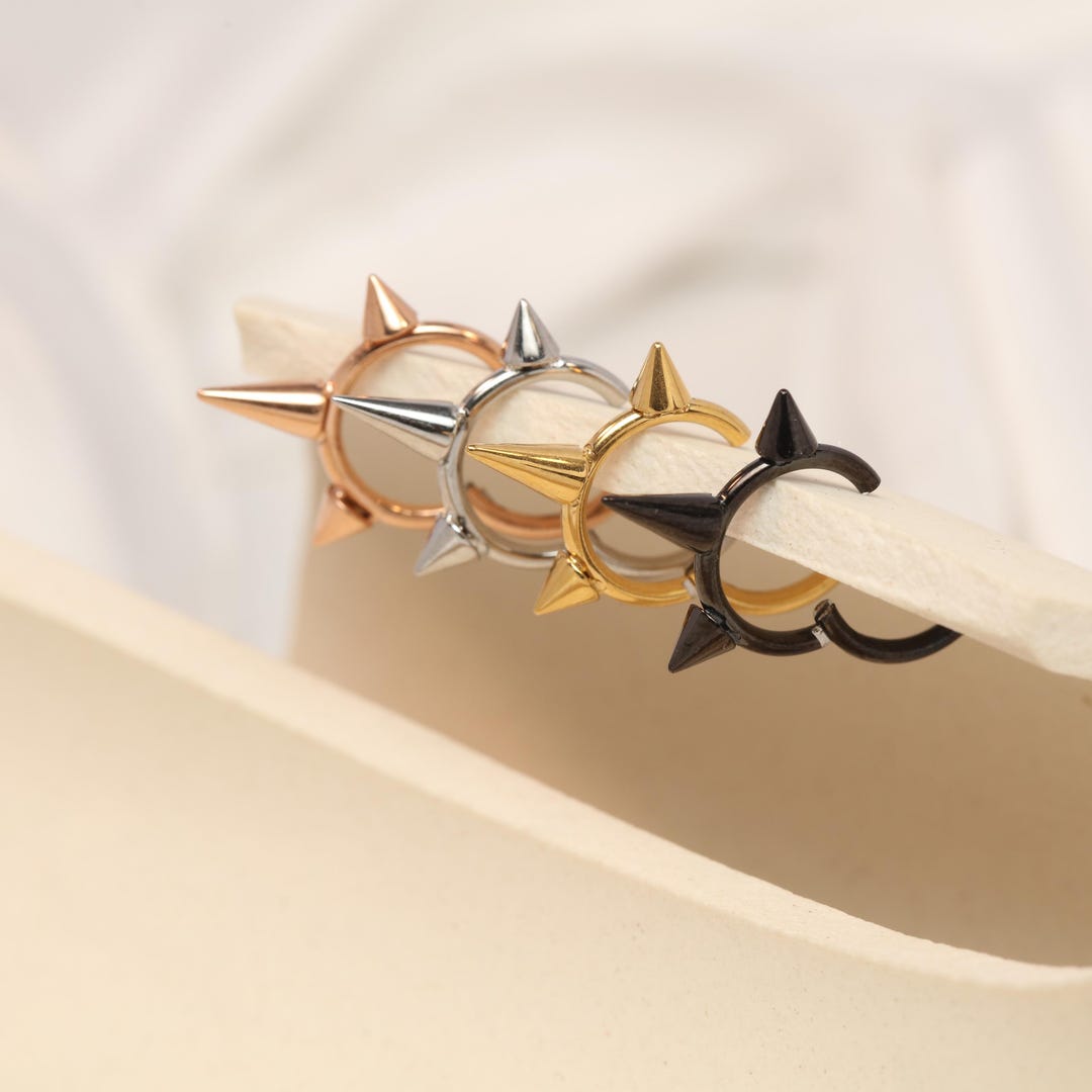 Spikes Septum Jewelry Piercing Ring Septum Nose Ring Daith Rook Conch ...