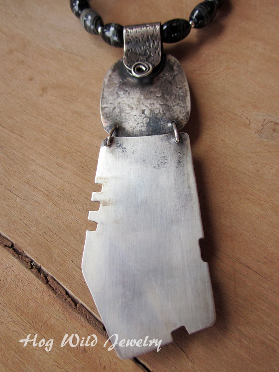 Handcrafted Artisan Metal Smith Gemstone Pendant Necklace - Etsy