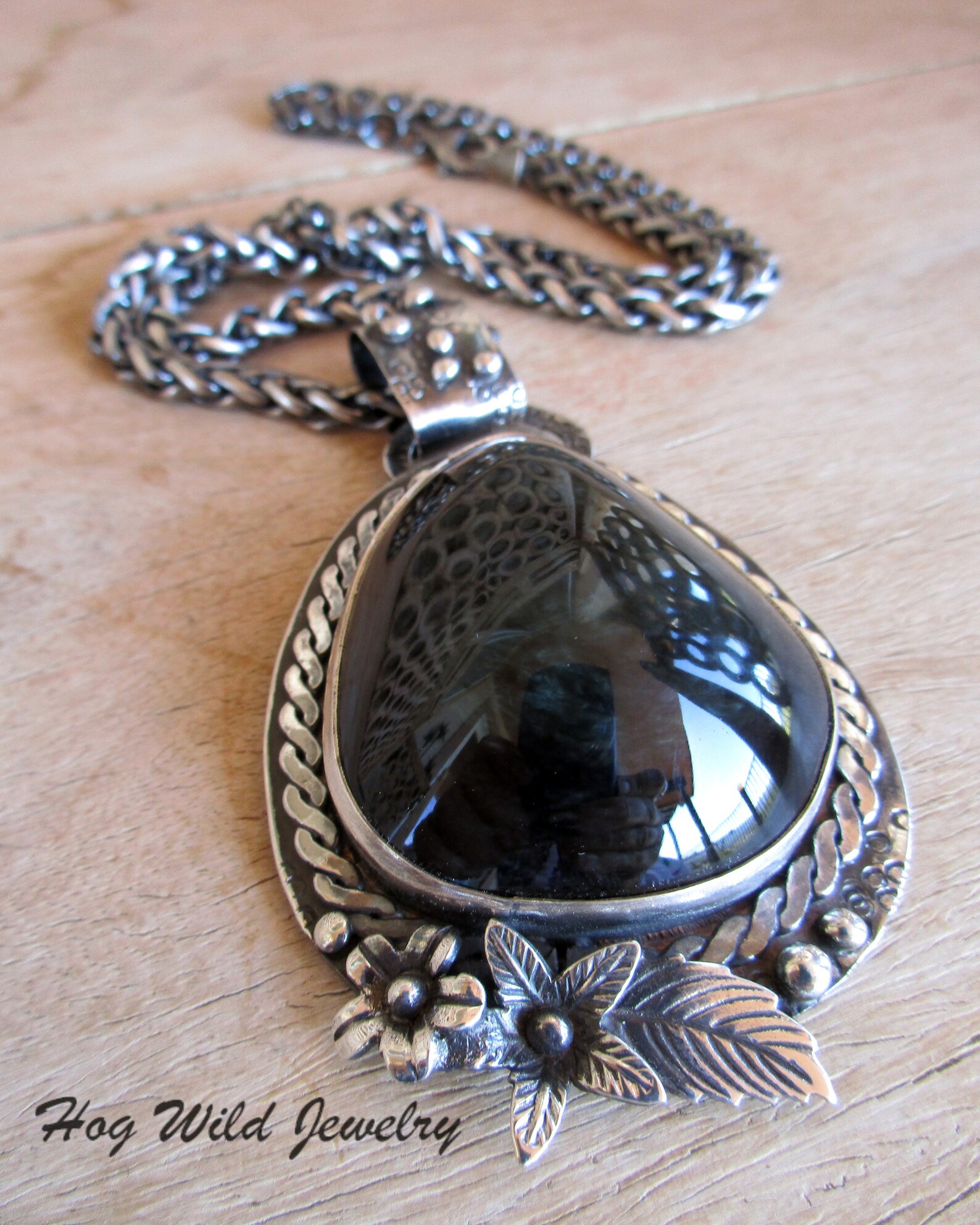 Artisan Handcrafted Velvet Obsidian Womens Pendant Necklace - Etsy