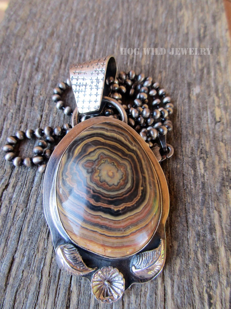 Artisan Handmade Women's Flowering Tube Gemstone Pendant Necklace - Etsy