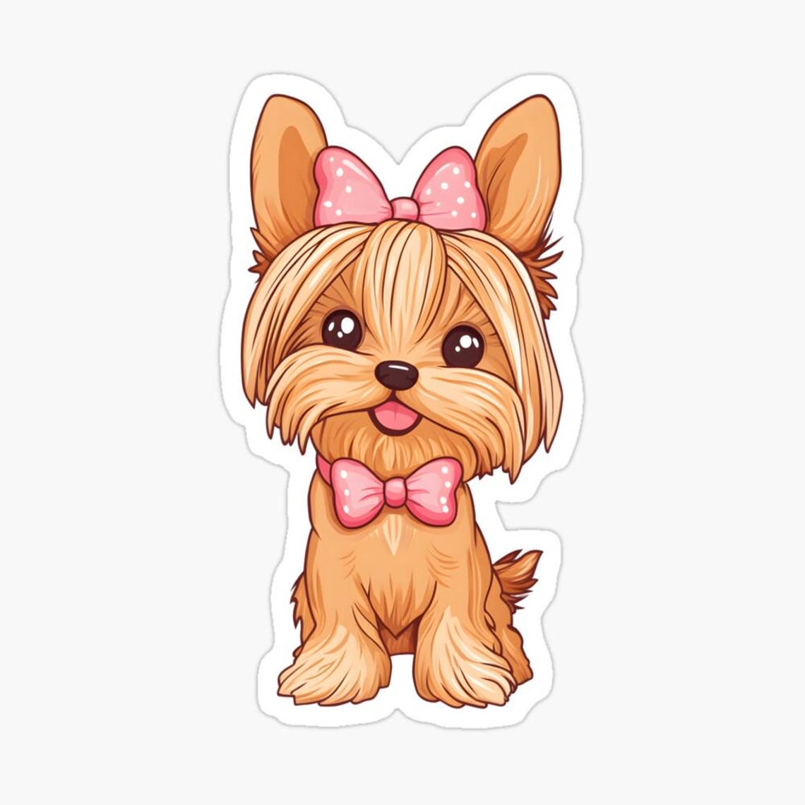 Yorkshire Terrier (yorkie) Dog Sticker (glossy) - Etsy