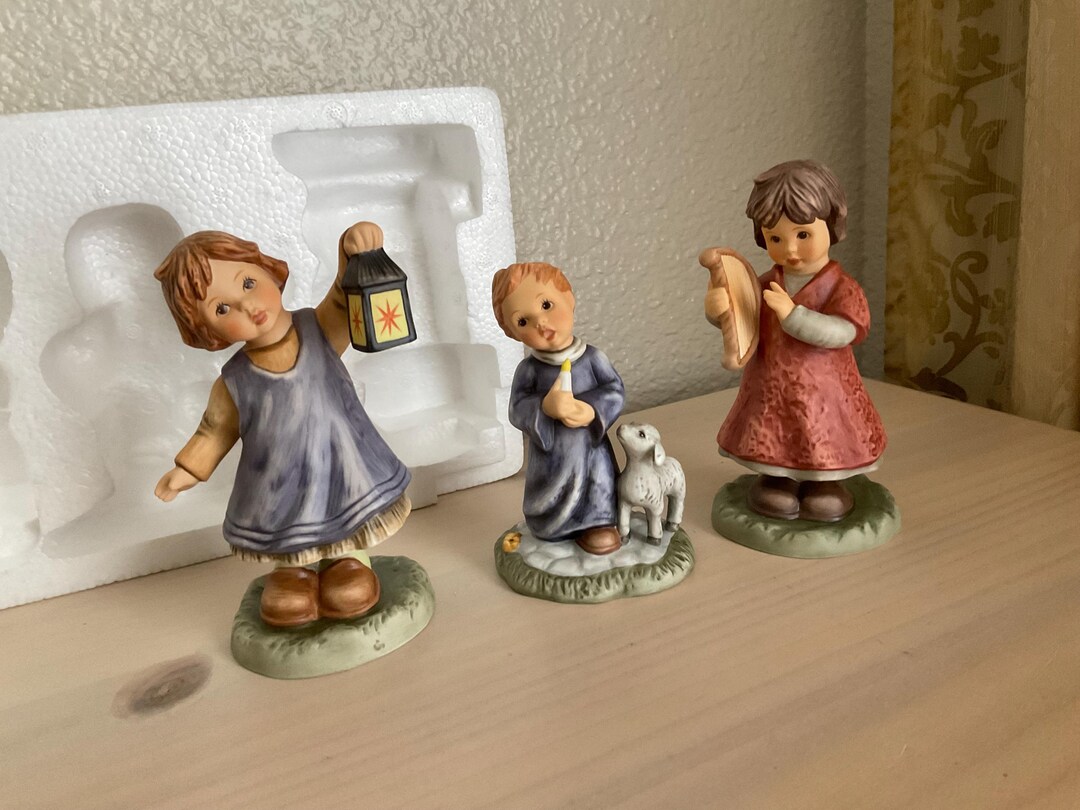 Vintage Studio Hummel Goebel 3 Pc Figurines the Berta Hummel Nativity ...