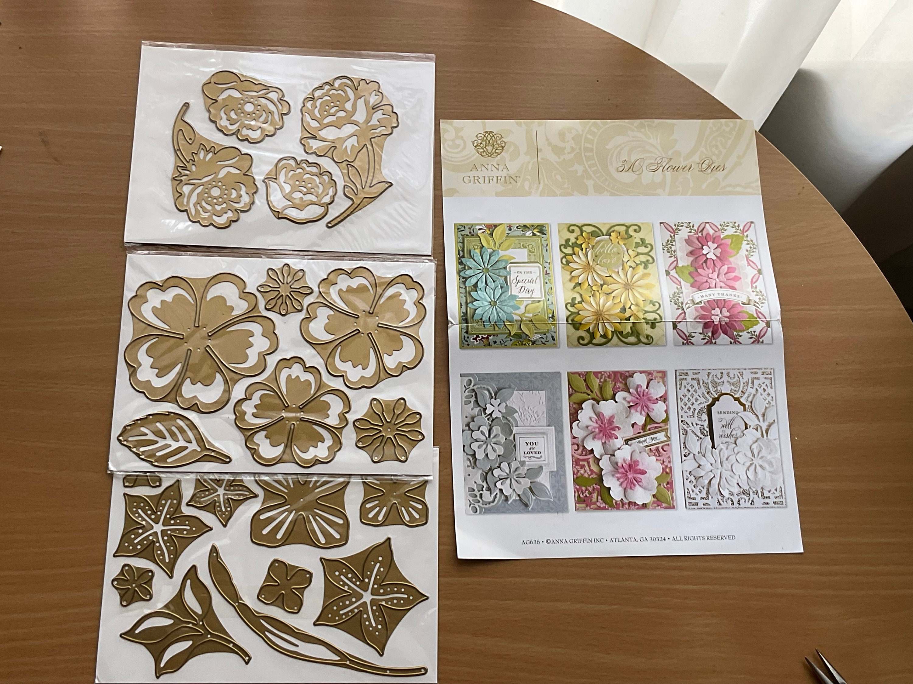 Anna Griffin 3D Flower Dies 3pc Set Cut Scrapbooking Craft - Etsy