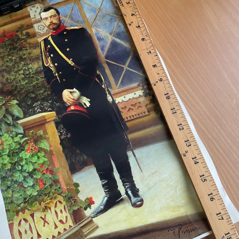 Vintage Russian Tsar N. II Romanov Reproduction Poster - Etsy