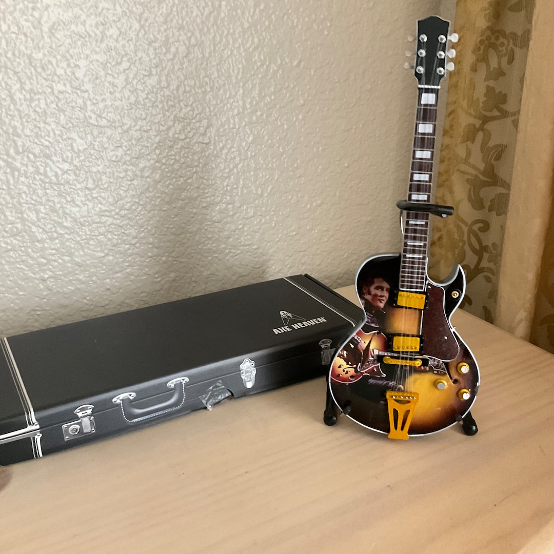 AXE HEAVEN Elvis Presley '68 Special Hollow Body Guitar Miniature ...