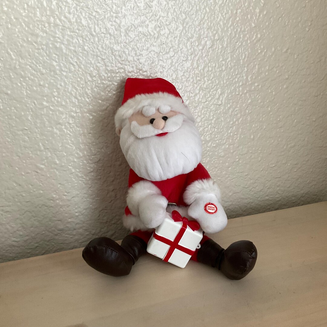 Rare Gemmy Animated Christmas Plush Santa - Etsy