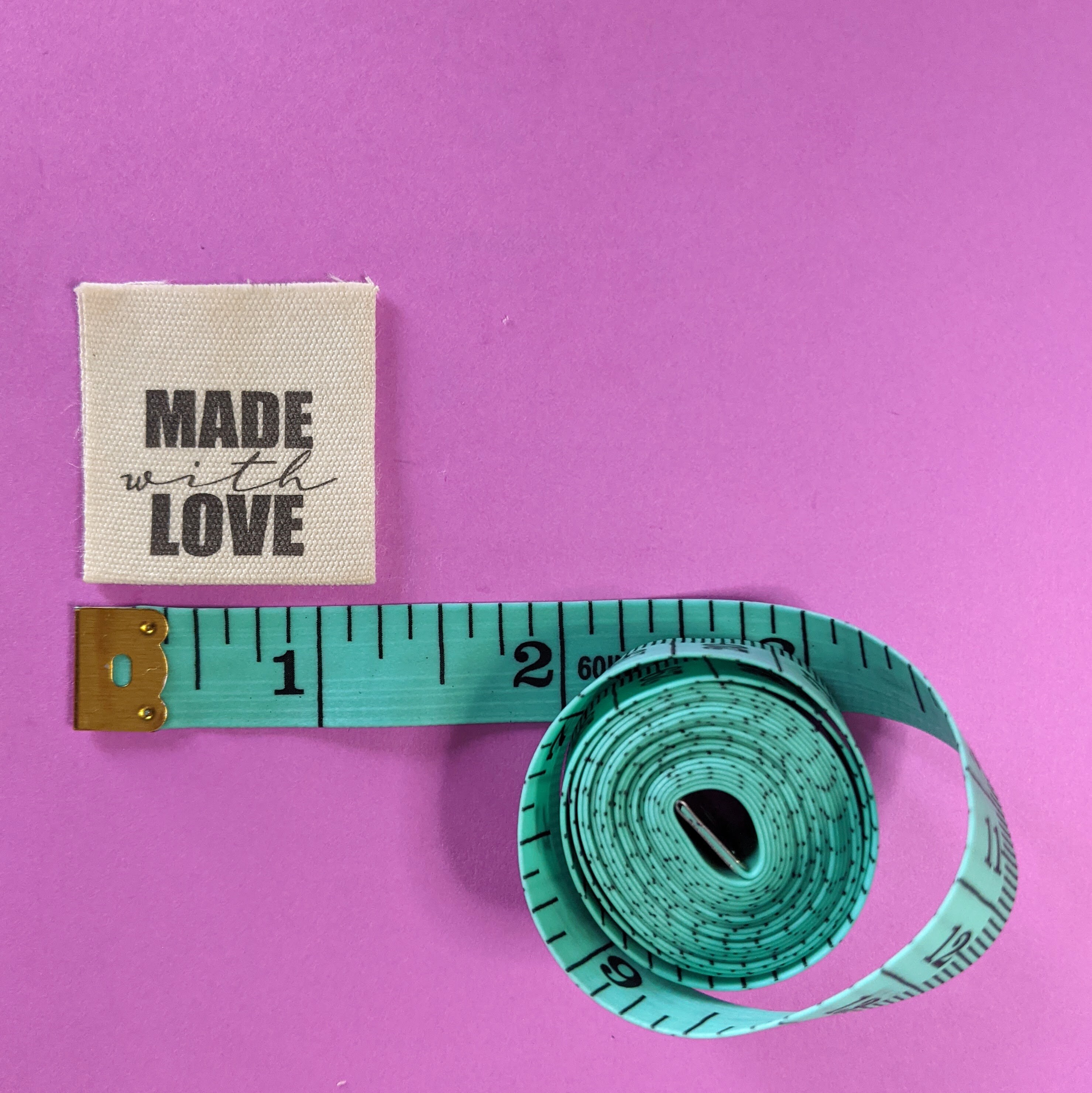 Cotton Sew in Clothing Labels Made With Love pack of 6 - Etsy