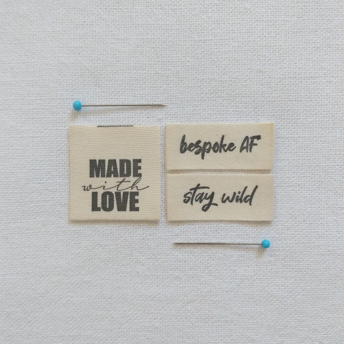 Cotton Sew in Clothing Labels Made With Love pack of 6 - Etsy