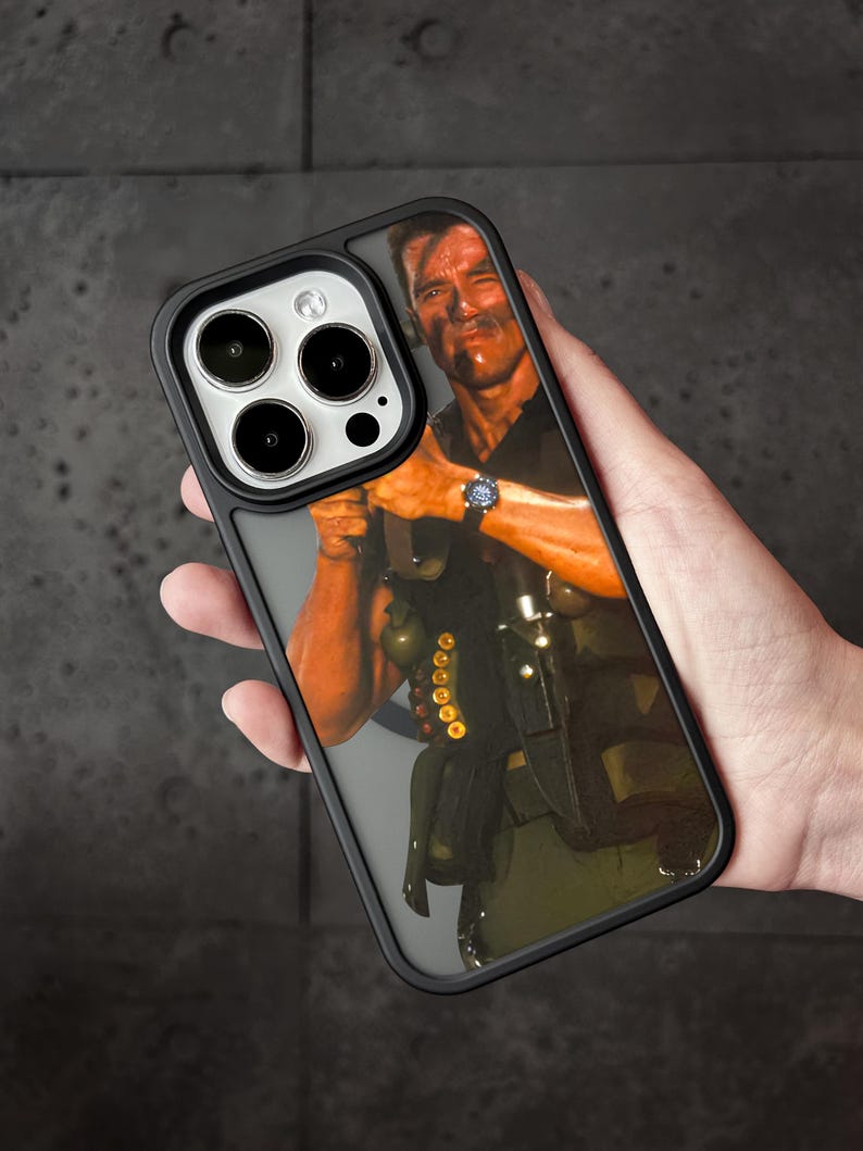 Arnold Commando iPhone 17 Pro Max Case, Сover for Men Funny 80s Action ...