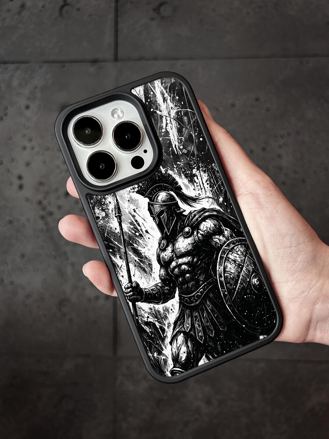 Ancient White Gladiator iPhone 17 Pro Max Case, Roman Warrior Phone ...