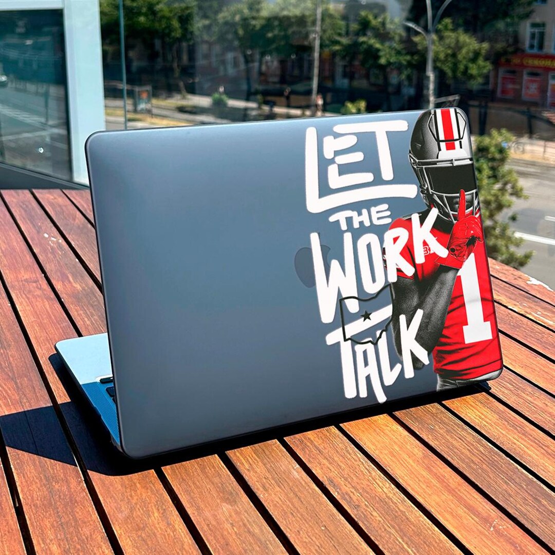 Let Work Talk MacBook Air 13" A2337 M1 M2 Case, Football Player Red ...