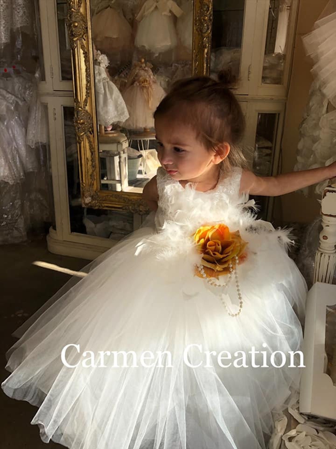 Princess Flower Girl Dress W/decoration - Etsy