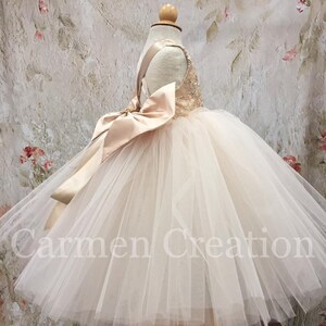 Mini Bride Flower Girl Dress Champagne/gold - Etsy