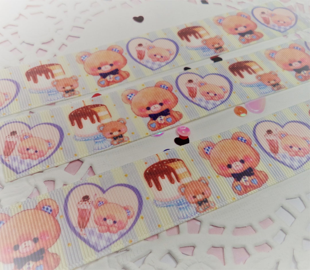 3 Yards of Bear Sweets Ribbon by Yard Hairbows Headbands - Etsy