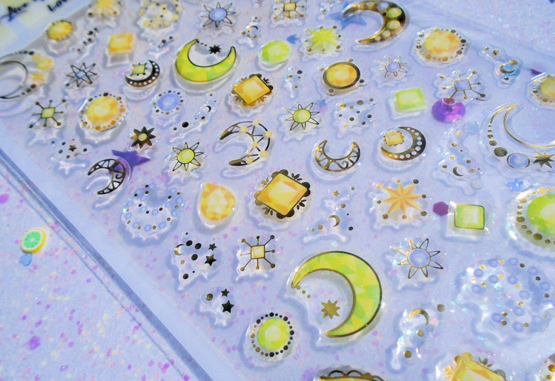 3D Kawaii Puffy Lovely Heart Epoxy Sticker Sheet for Snail Mail, Cards ...