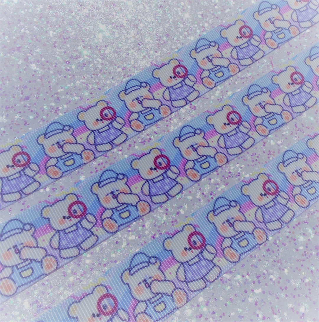 3 Yards White Bears Ribbon 1 25mm by Yard Hairbows, Headbands, Hair ...